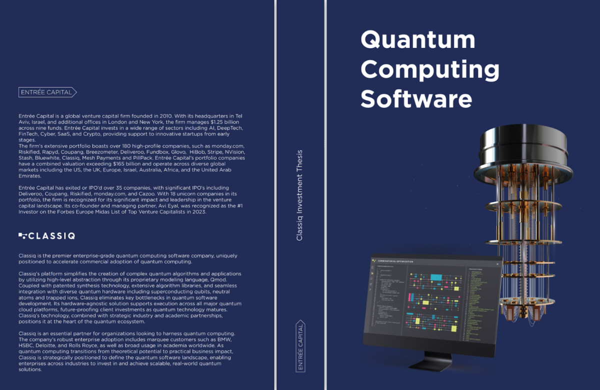 Classiq Closes $110 Million Series C Funding Led by Entrée Capital to Accelerate Quantum ...