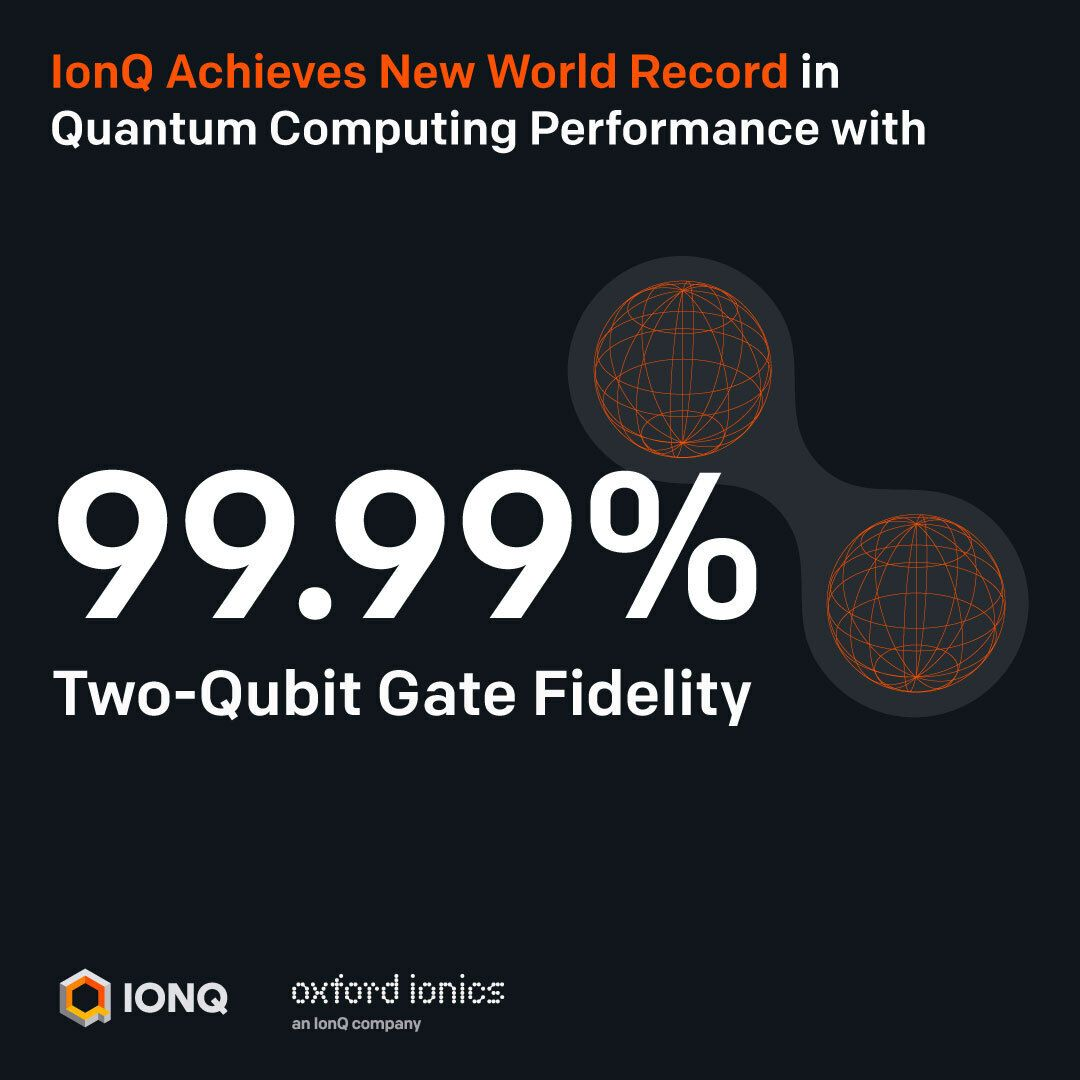 IonQ Achieves 99.99% Two-Qubit Gate Fidelity Using Electronic Qubit ...
