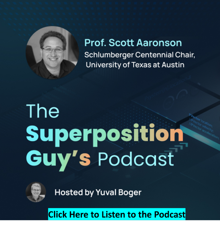 Podcast with Scott Aaronson, Professor of Computer Science at the ...